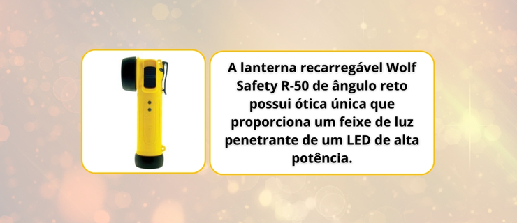 Lanterna Recarregável WOLF SAFETY R-50 - TECNIQUITEL